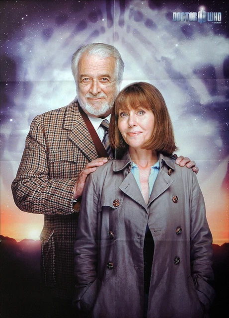 DOCTOR WHO POSTER . The Brigadier Sarah Jane Smith Nicholas Courtney ...