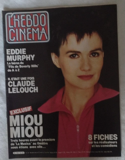 MAGAZINE L'HEBDO CINEMA / N°22/MIOU MIOU-EDDIE MURPHY-LELOUCH /Mars ...