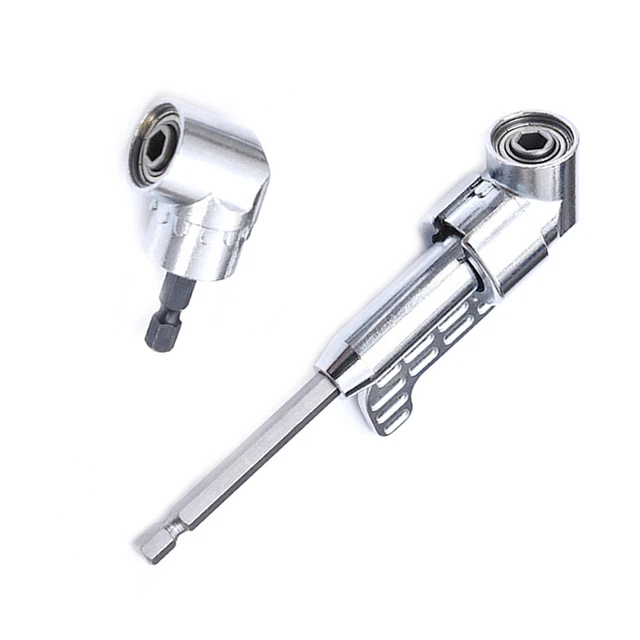 HOME PORTABLE MAGNETIC Hex Shank Screwdriver Drill Adaptor Right Angle ...