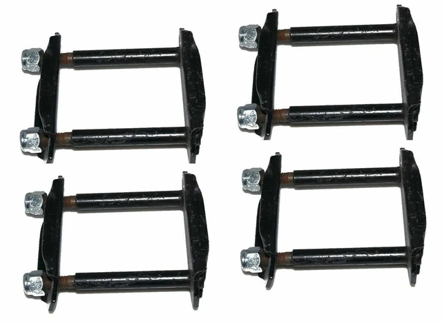 SUZUKI SAMURAI GYPSY SJ410 SJ413 Front & Rear Leaf Spring Shackle Set ...