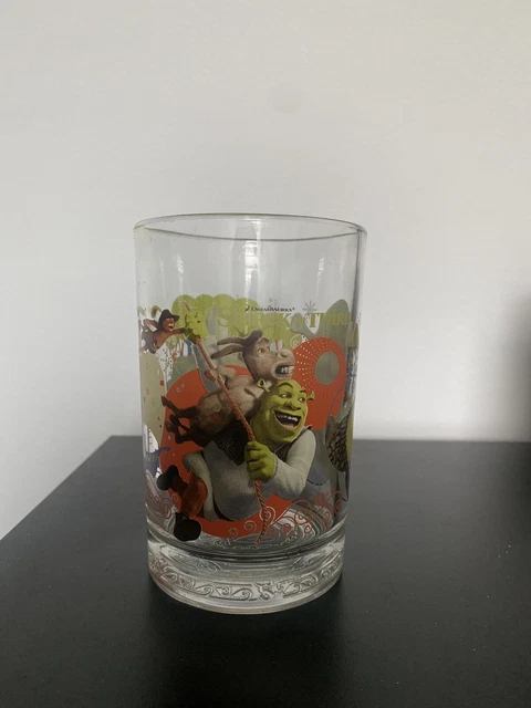 MCDONALDS SHREK THE Third Glass Cup Shrek DreamWorks 2007 Vintage ...