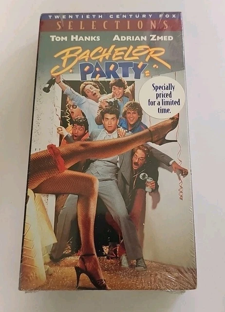 BACHELOR PARTY VHS SEALED Watermarks Fox Video Tom Hanks Adrian Zmed ...