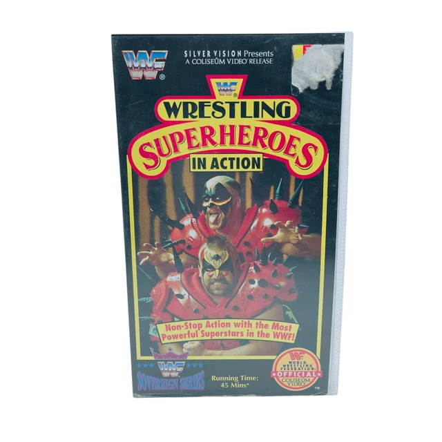 WWF SILVERVISION SOVEREIGN Series Wrestlings Superheros In Action VHS ...