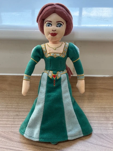 SHREK 2 PRINCESS Fiona Plush Soft Cuddly Mini Toy Doll Hasbro 2004 8 ...