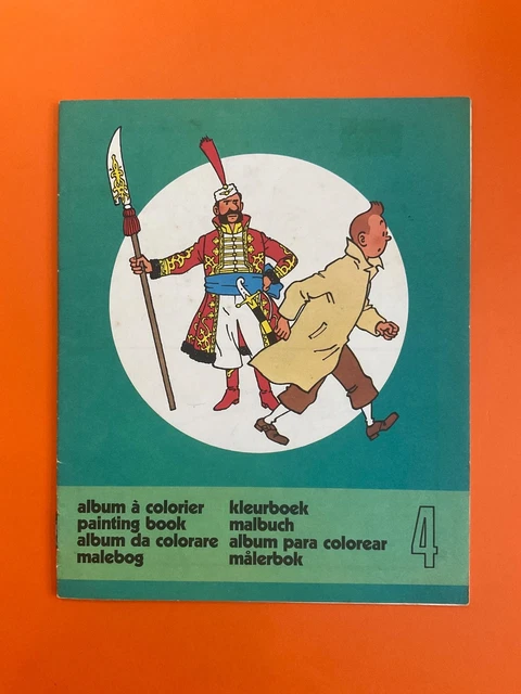TINTIN ALBUM A Colorier N°4 Casterman 17X21Cm Excellent État EUR 9,00 ...