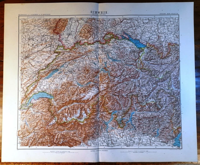 1905 OLD MAP SWISS SWISS Before WWII 1905 Old Map £22.86 - PicClick UK