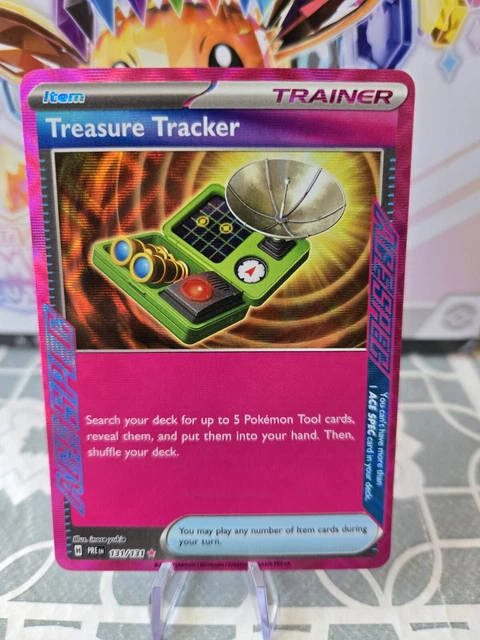 TREASURE TRACKER 131/131 Pokemon Prismatic Evolutions ACE SPEC £2.49 ...