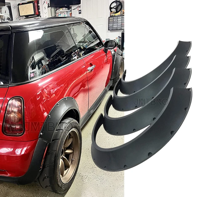 FENDER FLARES EXTRA Wide Body Kit Wheel Arches For Mini Cooper R53 R55 ... FENDER FLARES EXTRA Wide Body Kit Wheel Arches For Mini Cooper R53 R55 ...