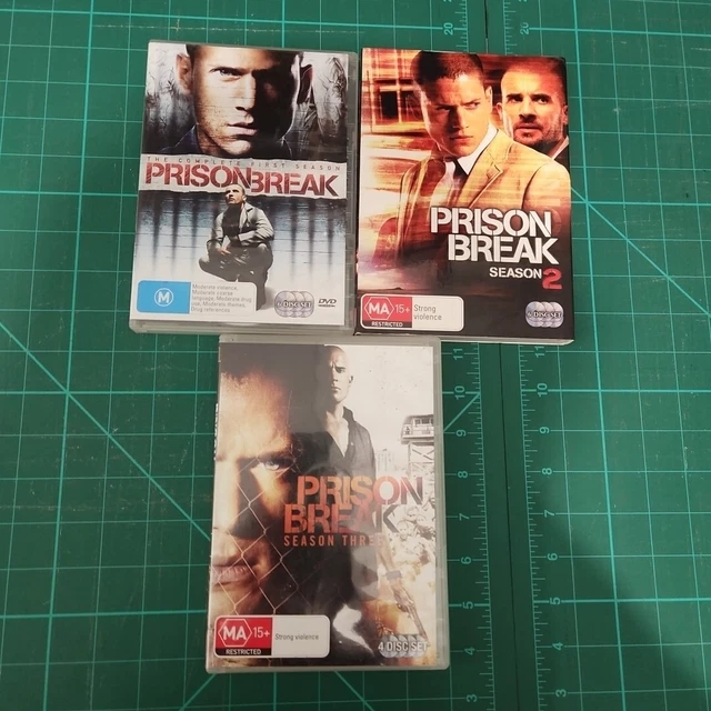 PRISON BREAK COMPLETE Series Seasons 1-3 1 2 3 Individual Seasons ...