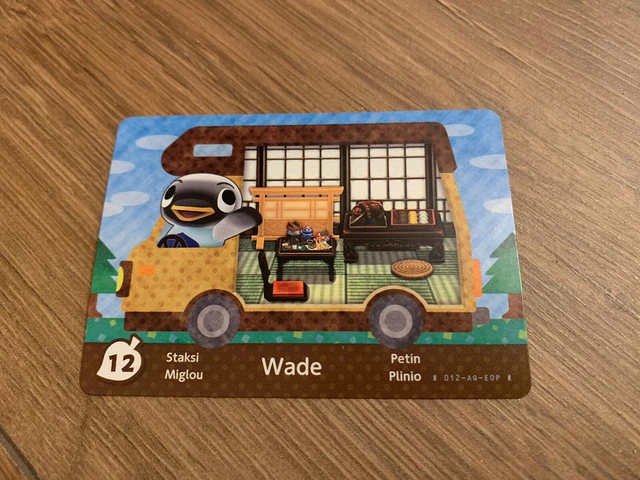 CARTE ANIMAL CROSSING NEW HORIZONS AMIIBO Wade EUR 2,00 - PicClick FR