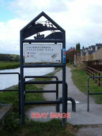 PHOTO LEEDS-LIVERPOOL Canal Near Rodley Signage For The Calverley ...