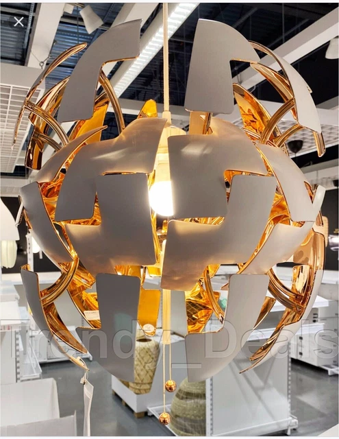 IKEA PS 2014 Pendant lamp, white/copper-colour, 52 cm Ceiling Light ...