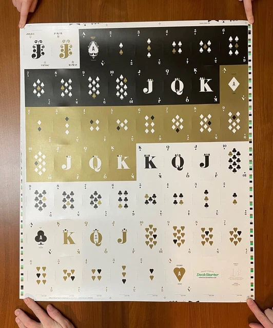 2 PRESS SHEETS from Alice in Wonderland Deckstarter Playing Card Deck ...