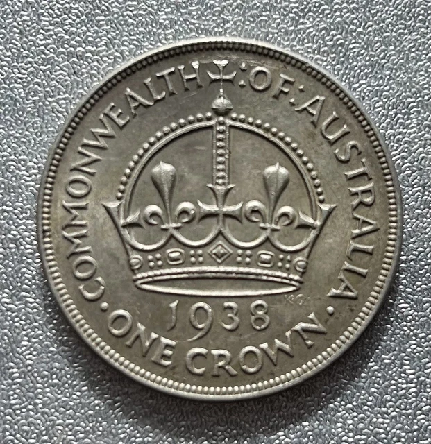 2X ICONIC AUSTRALIAN Silver Coins 1938 Crown + 1922 George 5 Half Crown ...