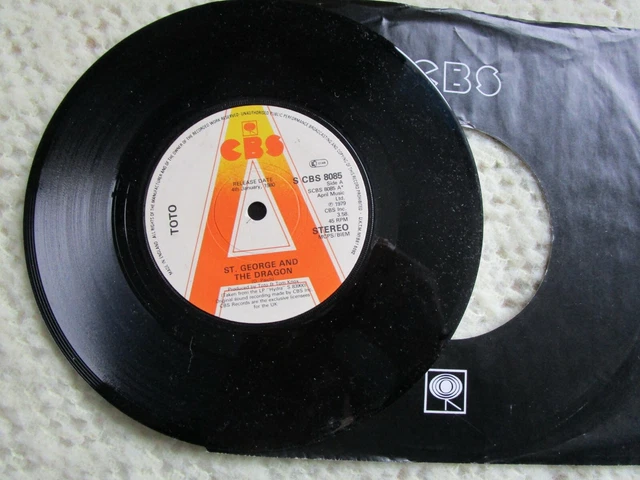 TOTO ST. GEORGE and the Dragon 7" Vinyl UK CBS 1979 B/w a secret love ...