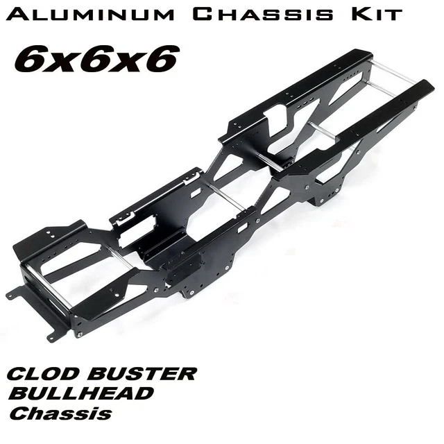 CUSTOM ALUMINUM 6X6X6 Chassis kit for TAMIYA Clodbuster/Bullhead £148. ...