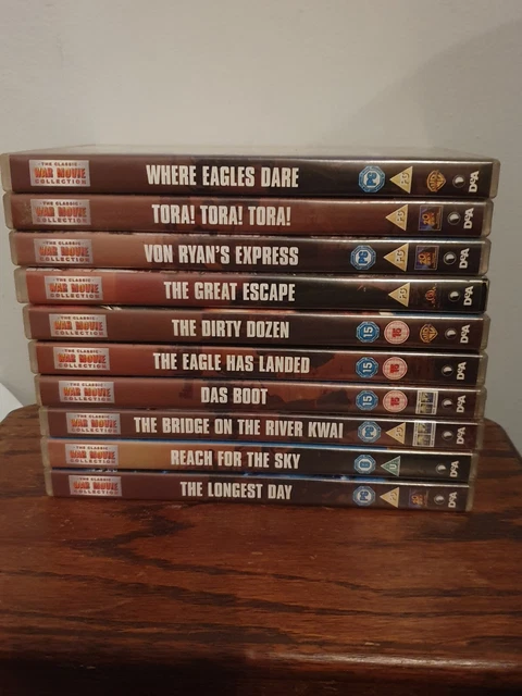 THE CLASSIC WAR Movie Collection DVDs x 10 bundle. £13.00 - PicClick UK