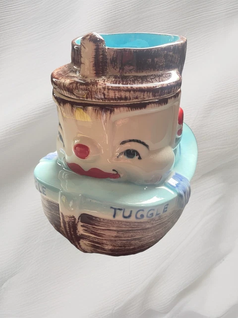 VINTAGE TUGGLE THE Tugboat Cookie Jar Sierra Vista California 1940s ...