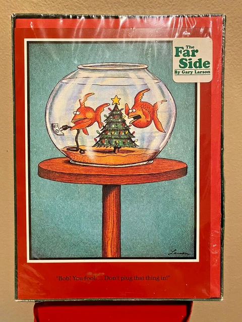50-THE FAR SIDE by Gary Larson Christmas Cards Airplane Hitting Santa ...
