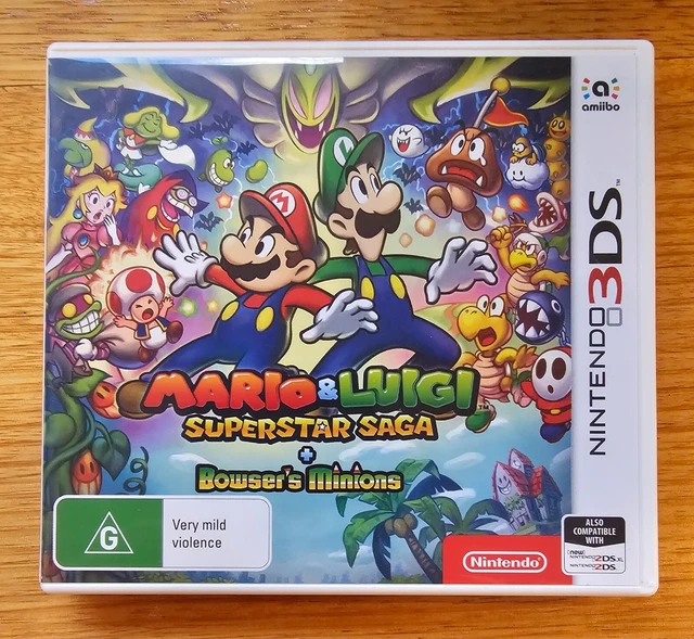 MARIO & LUIGI superstar saga + Bowser's minions VGC Nintendo 3DS AUSPAL ...