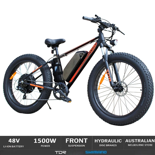 FAT TYRE ELECTRIC Bike E-Bike Mountain Bicycle Lithium Battery 48V 1500W Ebike EUR 1.073,52 ...