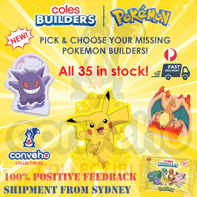 🔥 COLES 2024 Pokemon Builders 🔥Pick & Choose Cards Select Characters ...