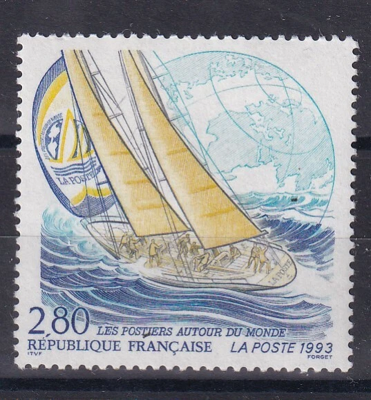 FRANCE ANNÉE 1993 Les Postiers autour du Monde N° 2831** réf 7160 EUR 0 ...