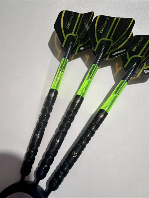WINMAU MICHAEL VAN Gerwen Adrenalin MVG 23g Tungsten Steel Tip Darts £ ...