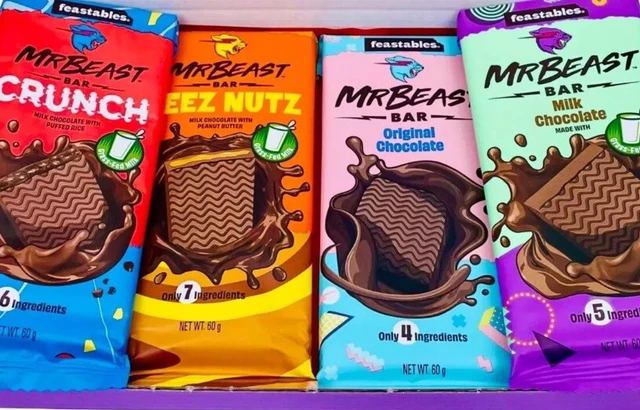 MR BEAST FEASTABLES Chocolate Bars Gift Box £18.50 - PicClick UK