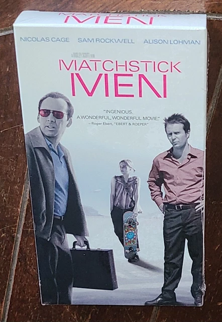 MATCHSTICK MEN (VHS, 2003, Warner Bros.) Nicolas Cage/Sam Rockwell ...