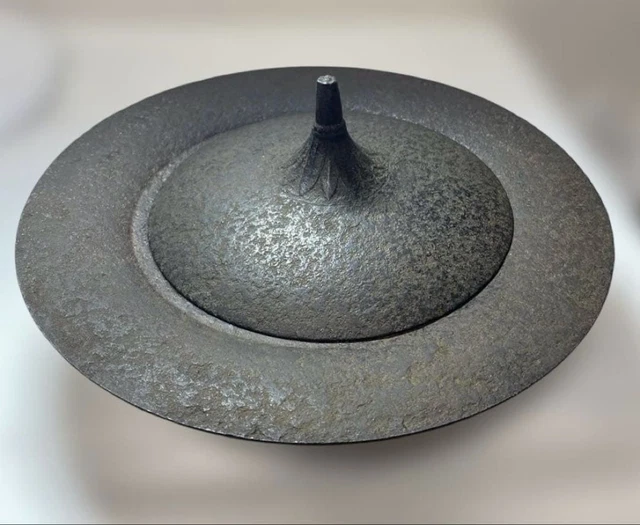 NANBU IRONWARE BY Manji Takahashi 3rd Gen. Rare Round Lid Decor, Taisho ...