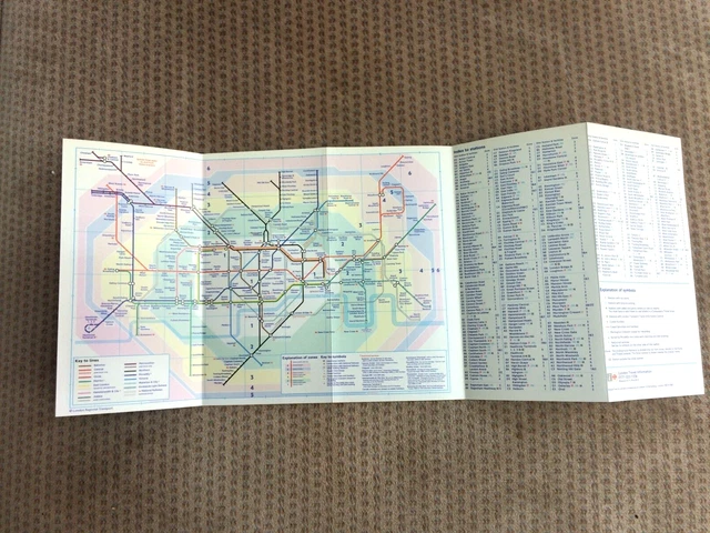 LONDON TRANSPORT TUBE Guide Amersham 1997 Underground Diagram Of Lines ...