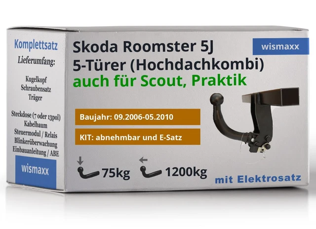 Anhngerkupplung Skoda Roomster