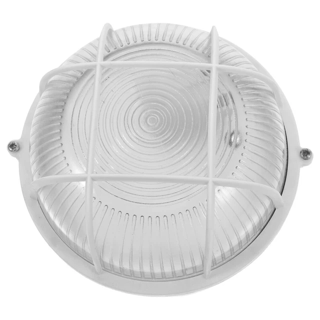BULKHEAD LIGHT ROUND Safety Grid Bulkhead Light Sauna Bulkhead Lamp £34 ...