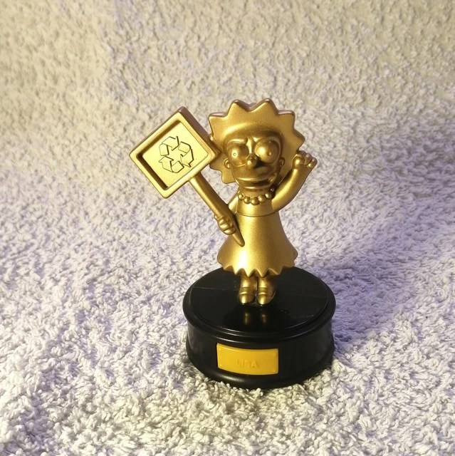 ORIGINAL LISA SIMPSONS Speech Figure of Burger King in Gold, Collector ...
