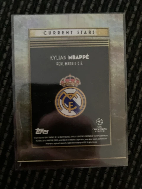 TOPPS DECO 2025-2026 Kylian Mbappe Real Madrid Current Stars Card EUR 3 ...