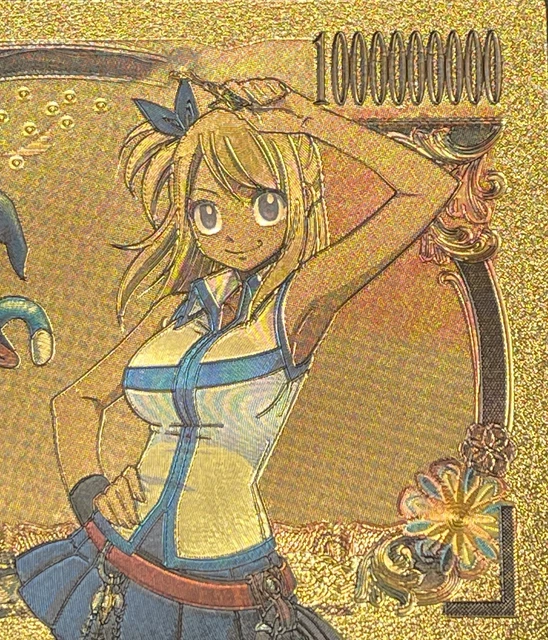 Lucy Heartfilia Fairy Tail Gold Banknote Anime Girl Weeb Collectible