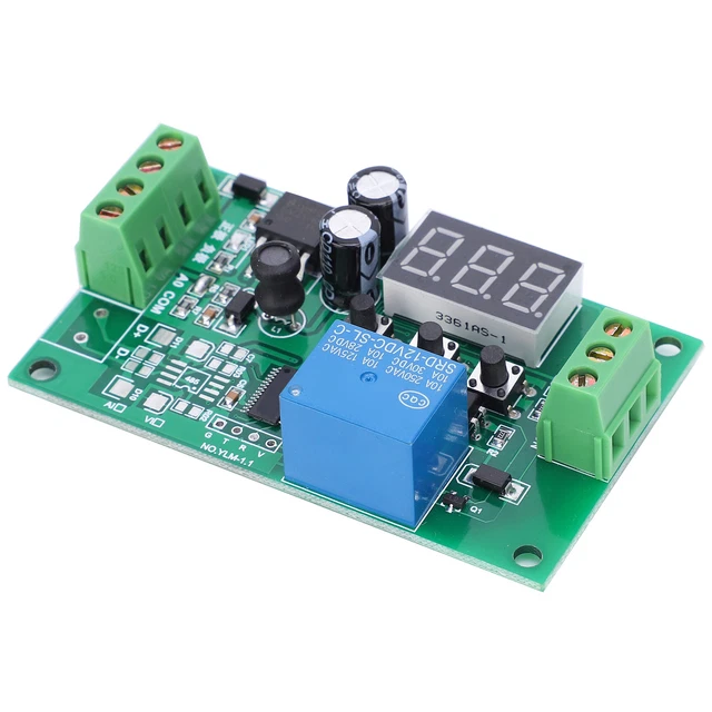 CURRENT DETECTION SENSOR Module 4-20mA Digital Display Relay Module ...