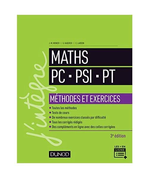 MATHS MÉTHODES ET Exercices PC-PSI-PT - 3e éd., Monier, Jean-Marie; Haberer, G EUR 15,85 ...