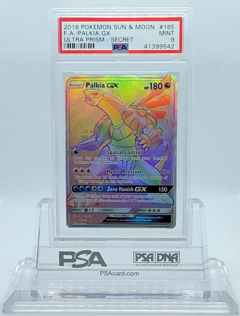 POKÉMON ULTRA PRISM Palkia GX #165 Secret Rare Holo Foil PSA 9 Mint ...