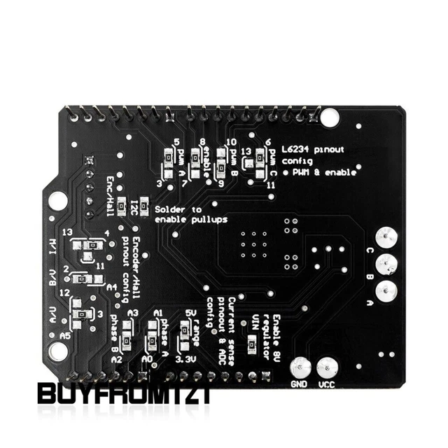 SIMPLEFOC SHIELD V2.0.4 FOC BLDC Motor Controller Board for Arduino ...