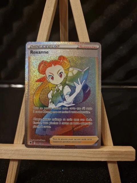 CARTE POKÉMON ROXANNE Rainbow 206/189 Full Art - EB10 Astres Radieux FR ...