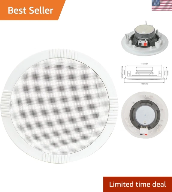 DISCREET RC5 5-INCH Ceiling Speaker with Touch Control & Surround Sound ...