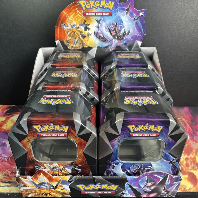 POKÉMON TCG | x6 Empty Storage Tins | Shop Display Box | Sun & Moon ...