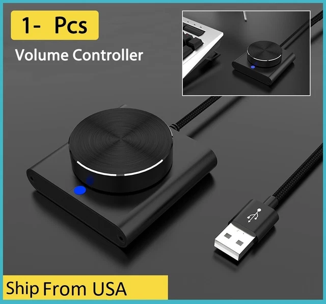 USB VOLUME CONTROL Lossless PC Laptop Speaker Volume Controller Knob ...