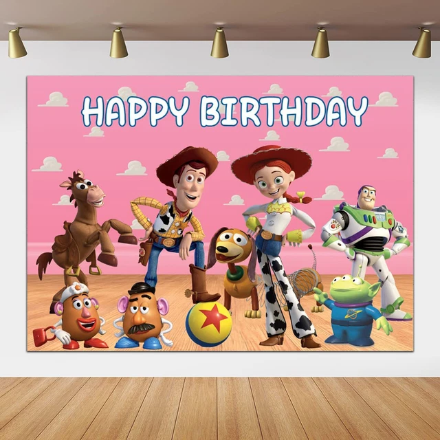 TOY STORY HAPPY Birthday Backdrop Banner Photo Background Party ...