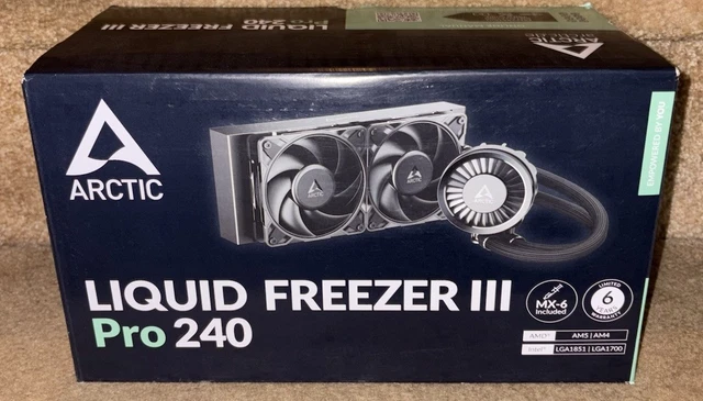 ARCTIC LIQUID FREEZER III Pro 240 AIO CPU Cooler Water Cooling Black ...