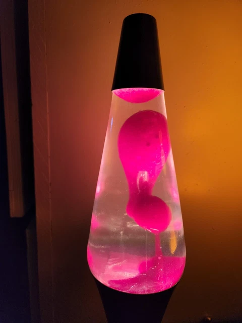 VINTAGE LAVA LITE Lava Lamp Fushia Pink Tested Working 16" Tall $120.00 ...