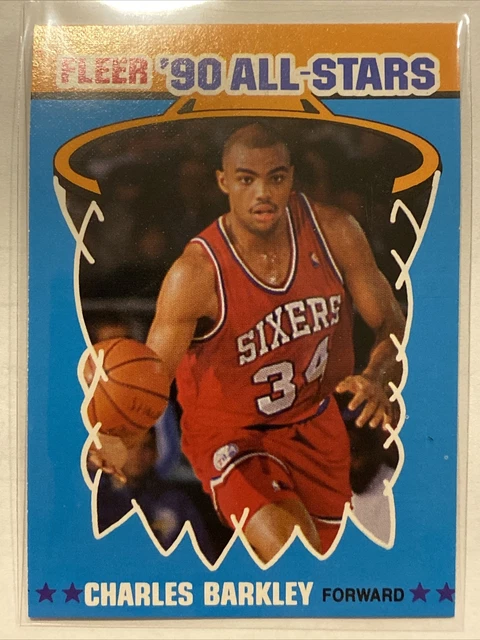 CHARLES BARKLEY 1990 FLEER '90 ALL-STARS #1 de 12 Philadelphia 76ers ...