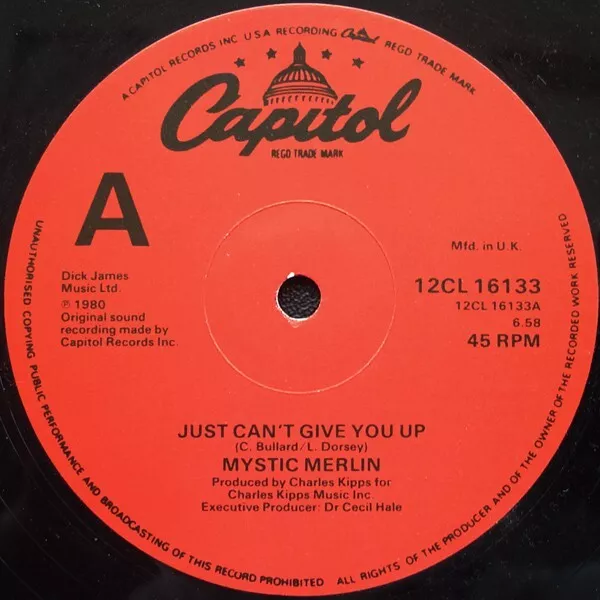 MYSTIC MERLIN - Just Can't Give You Up (12 MYSTIC MERLIN - Just Can't Give You Up (12